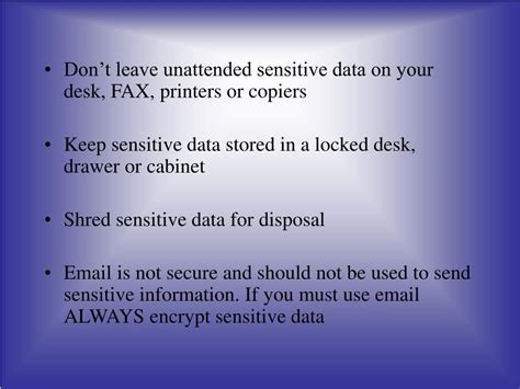 Ppt Security Awareness Protecting Sensitive Information Powerpoint