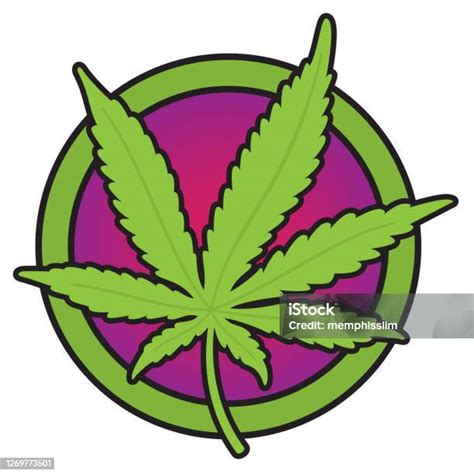 Ganja Atau Desain Vektor Daun Ganja Ilustrasi Stok Unduh Gambar