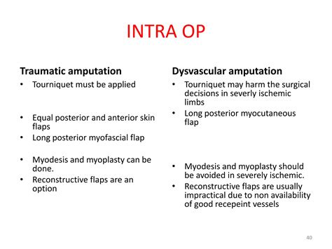 Principles Of Amputation Pptx
