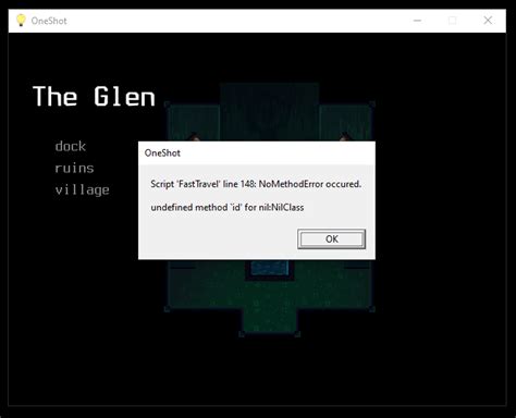 Is The Game Crashing Canon This Crash Looks Like Genuine But It Kinda Fits In The Plot R Oneshot