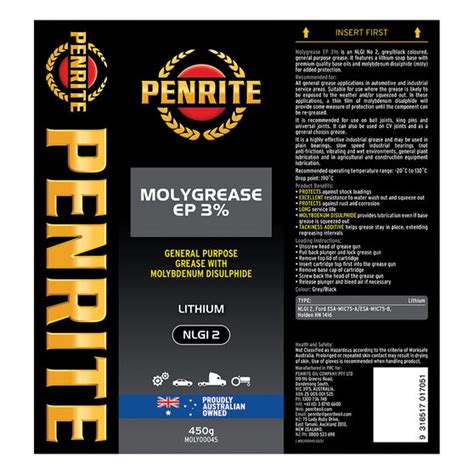 Penrite Molygrease Ep 3 450g Supercheap Auto