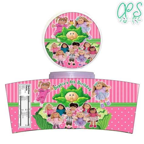 Cabbage Patch Cotton Candy Label Template Custompartyshirts