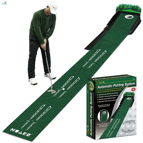 Costway Portable Indoor Golf Putting Mat With Automatic Ball Return