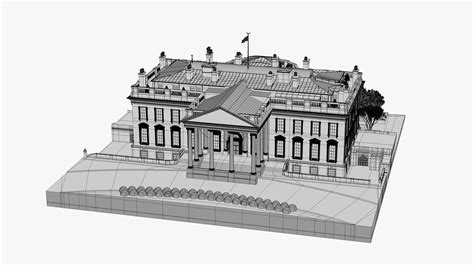 White House Architectural 3d Turbosquid 1695582