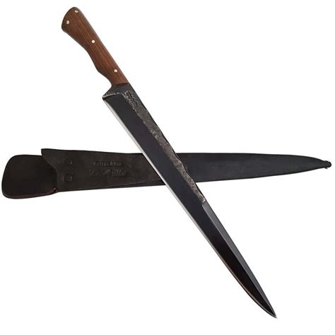 Faca Artesanal Davila 12 Aço Carbono 5160 Oxidada Fosfatizada Brut Full Tang Monobloco Shopee