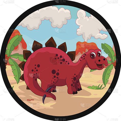 卡通可爱的恐龙