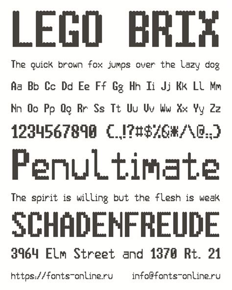 Lego Brix Font