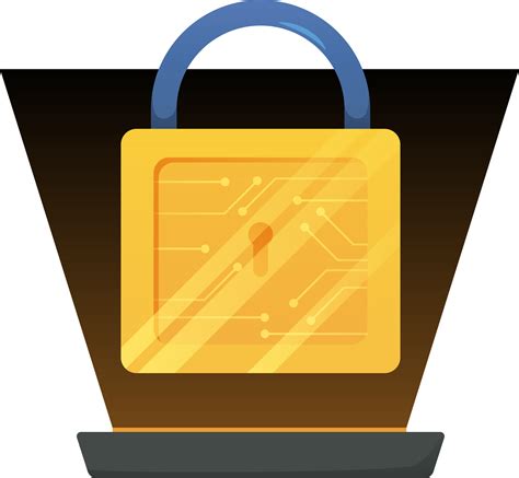 Digital Data Protection Design Element Icon Cyber Security