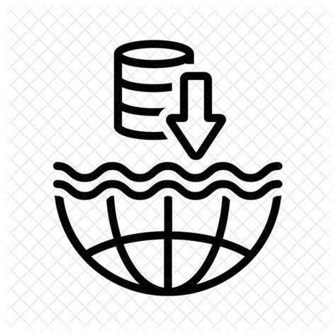 Data Lake Icon Download In Line Style