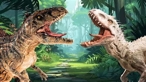 Dominion Giganotosaurus Vs Indominus Rex Dino Adventure Dinosaurs