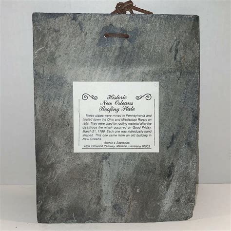 Vintage Archies Sketches Historic New Orleans Roofing Slate 3926070562