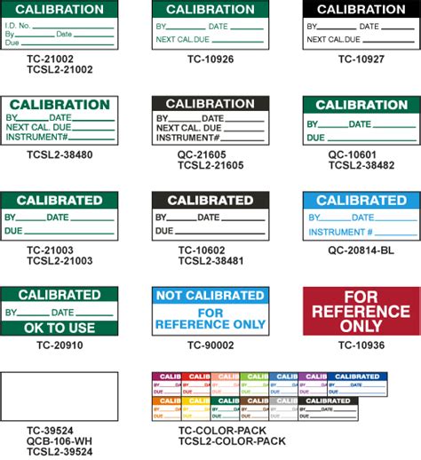 Calibration Tags