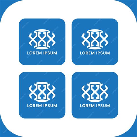 Premium Vector Abstract Xxx Letter Logo Set Xxx Monogram Initial Shape Letter Bundle Company