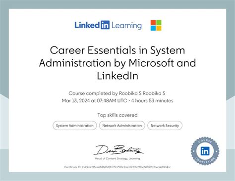 Roobika S Roobika S On Linkedin Certificate Of Completion