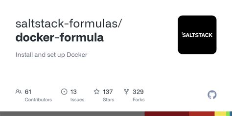 Github Saltstack Formulasdocker Formula Install And Set Up Docker