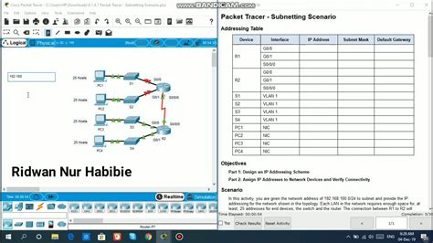Packet Tracer Subnetting Scenario Youtube