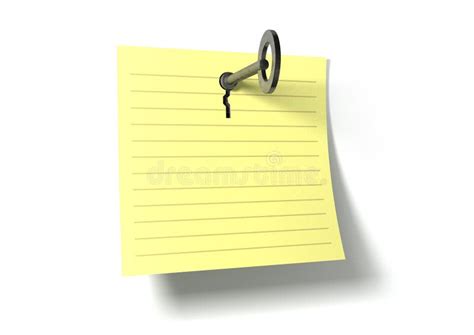 Keynote Key In A Note Stock Illustration Illustration Of Lined 35009502