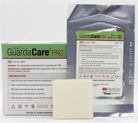 Hemcon Guardacare Pro 1012 1013 Procedural Care