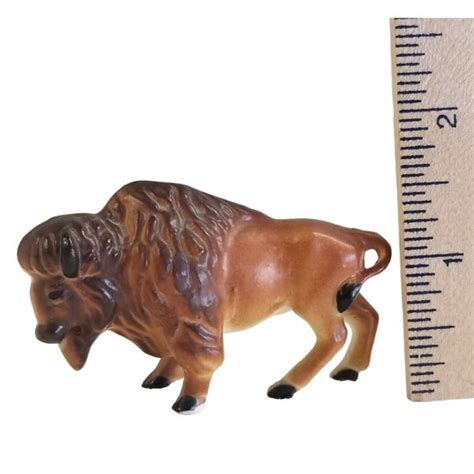 Hagen Renaker Accents Vintage Buffalo Figurine Miniature Mini