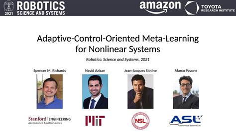 Rss 2021 Spotlight Talk 60 Adaptive Control Oriented Meta Learning