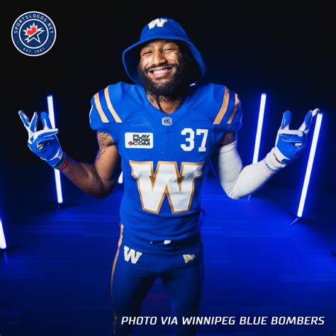 Putting The ‘blue In ‘blue Bombers Winnipeg Cfl Team Unveils New