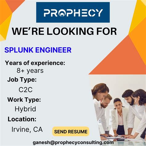 Prophecy Technologies On Linkedin Splunk Engineer
