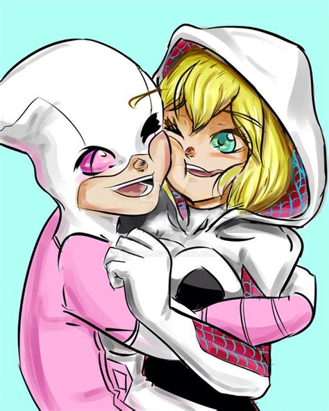 Spider Gwen And Gwen Pool By Exodam On Deviantart Herois Mulher