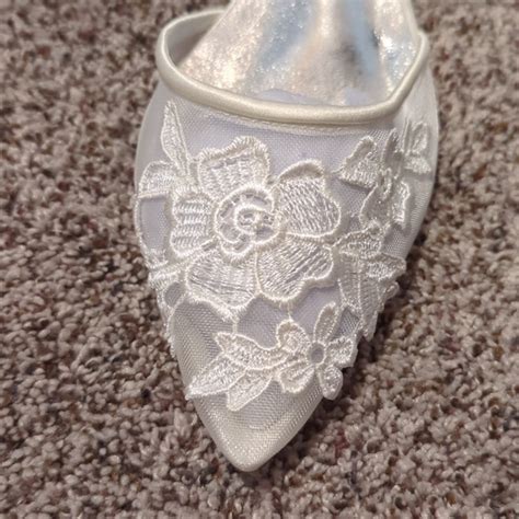 Llbubble Shoes Llbubble Ivory Lace Wedding Flats Poshmark