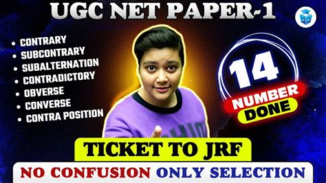 Ugc Net Paper 1 Logical Reasoning Topics With Tricks Contrary By Aditi Mam Ugc Net 2025