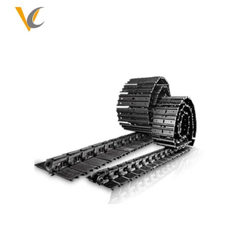 Excavator Pc200 3 Track Link Chain Assembly Group For Komatsu Pc100