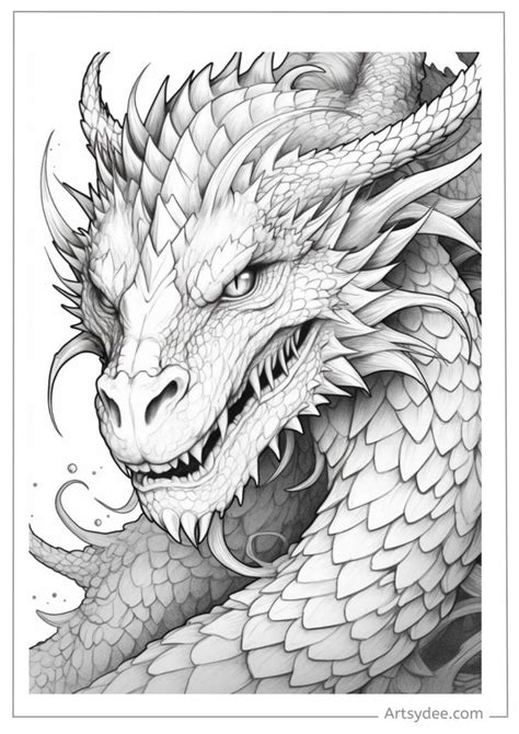 Fantasy Art Fun Dive Into 49 Free Dragon Coloring Pages Artsydee