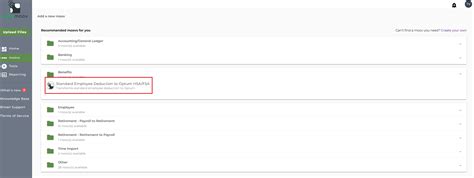 How To Configure The Standard Employee Deduction To Optum Hsa Fsa Moov Detamoov