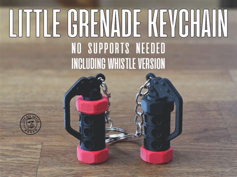 Little Grenade Keychain By The Big Greek Makerworld Download Free 3d