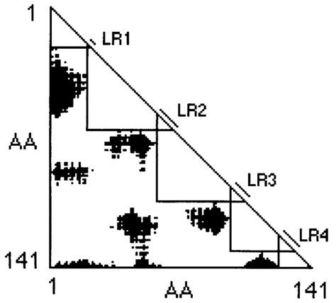 Go Plot For Hemoglobin The Black Regions Represent Pairs Of Carbons