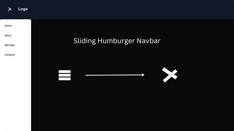 How To Create Left Side Sliding Hamburger Navbar In Nextjs And Tailwind