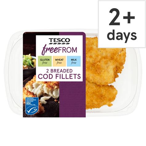 Tesco Free From 2 Breaded Cod 300g Tesco Groceries