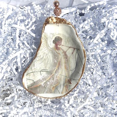 Shell Ornaments Angel Etsy