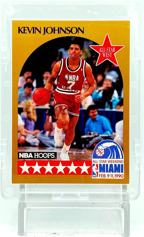 1990 Nba Hoops All Star West Kevin Johnson 19 Asw Miami