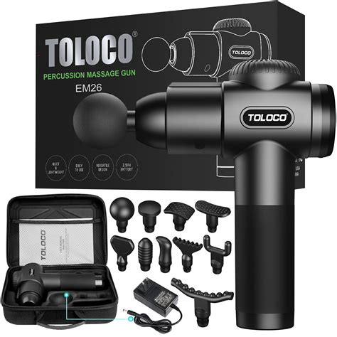Toloco Massage Gun Upgrade Percussion Muscle Massage Gun For Athletes Handheld Deep Tissue