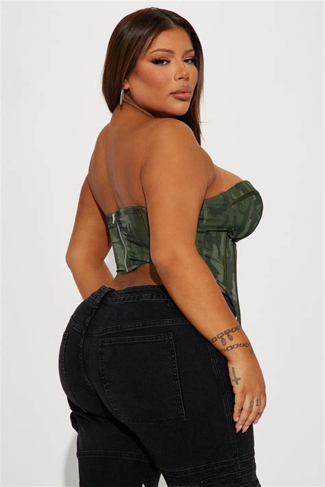 Cadet Cutie Camo Corset Camouflage Fashion Nova