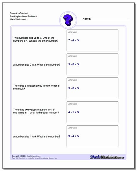 43 Age Word Problems Worksheet Chessmuseum Template Library