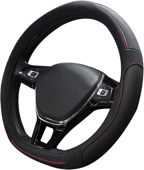 Gunhunt Funda De Volante Transpirable Para Coche De Fibra De Carbono
