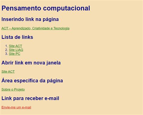 act html computação criativa