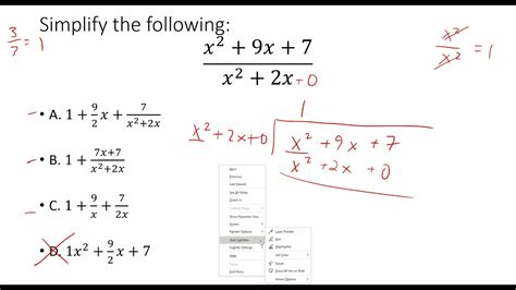 College Prep Math Test Strategies And Dealing With Fractions
