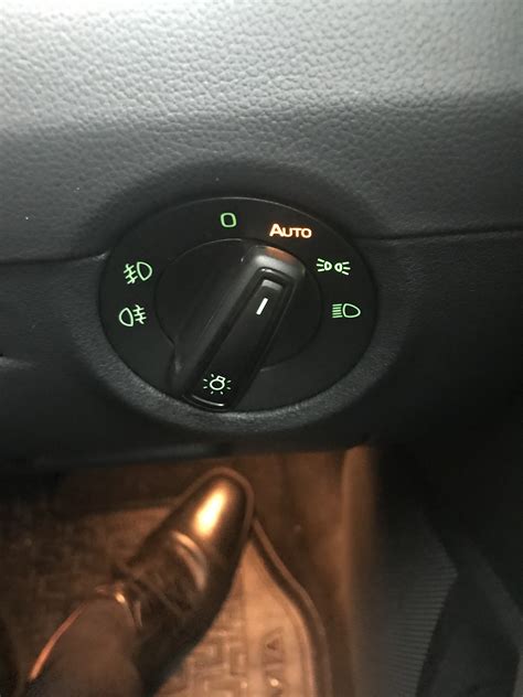 mk3 dim lights on headlight switch skoda octavia mk3 2013 2020