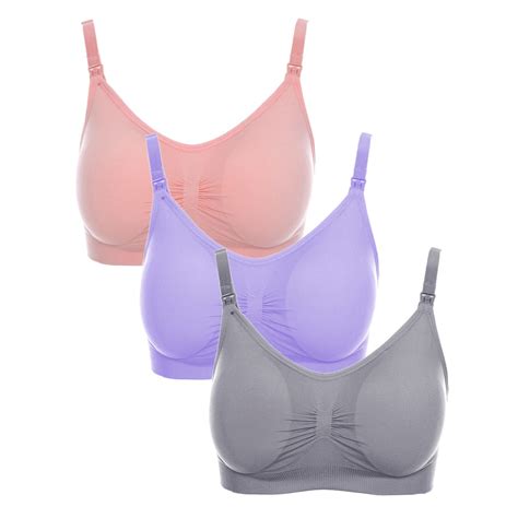 Munlar Nursing Braswomens Breastfeeding Bra3pcs Pregnant Womens