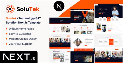 solutek technology and it services react nextjs template
