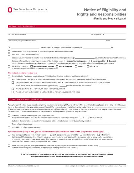 29 Notice Of Eligibility And Rights And Responsibilities Page 2 Free To Edit Download And Print