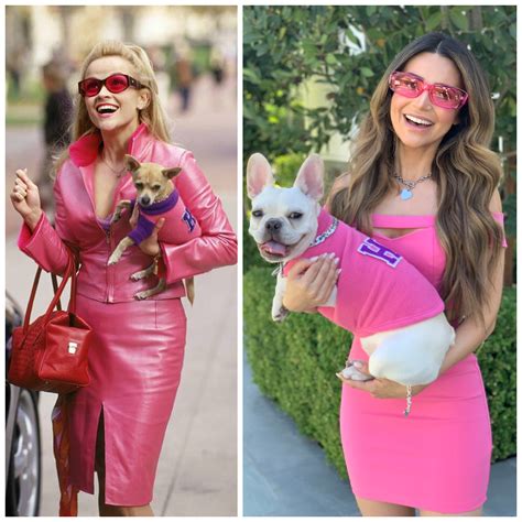 Elle Woods And Bruiser Costume Elle Woods And Emmett Costume Halloween
