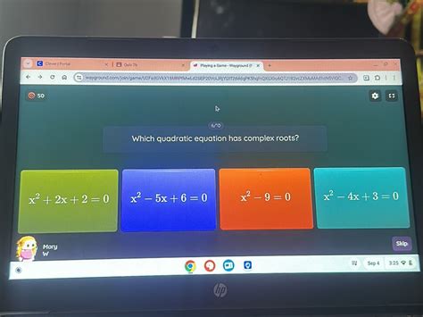 Which Quadratic Equation Has Complex Roots Studyx
